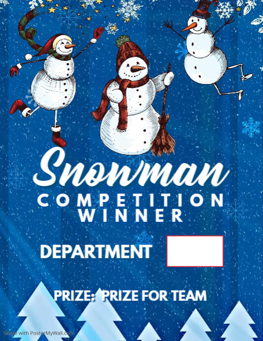 Copy of Snow making competition | PosterMyWall