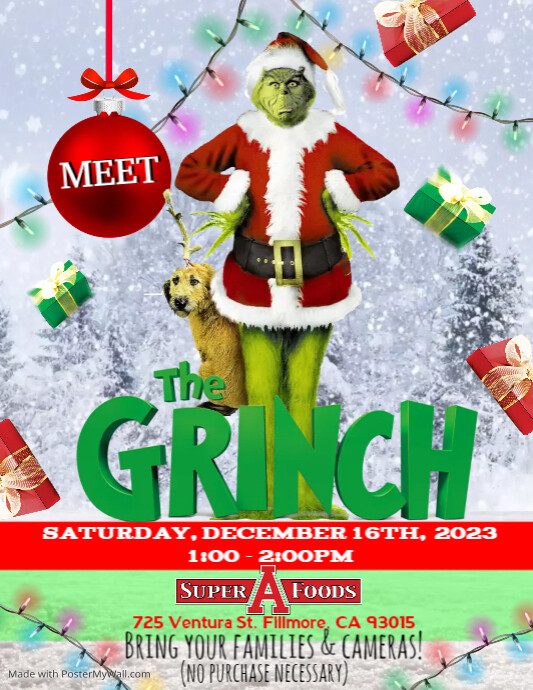 The Grinch - Holidays Party Invitation | PosterMyWall