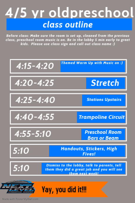Copy of Preschool Outline | PosterMyWall