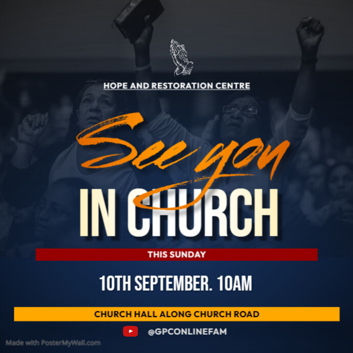 see you in church | PosterMyWall