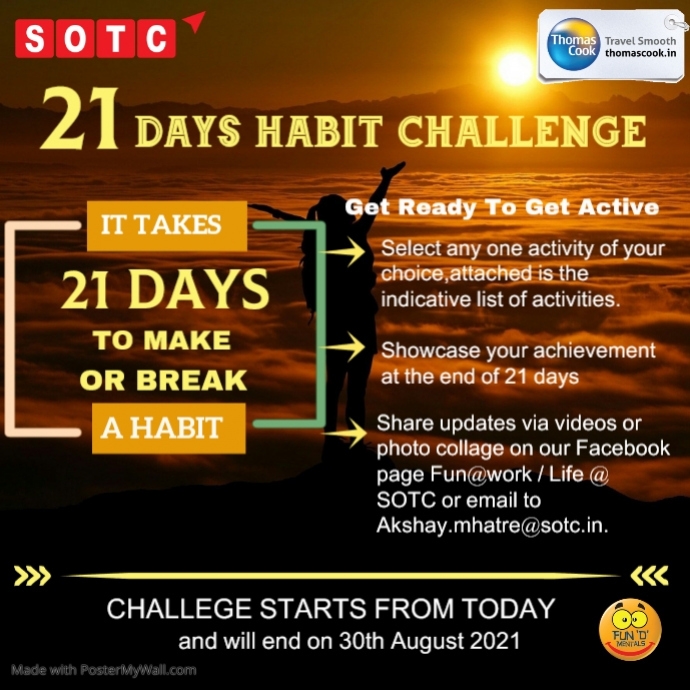Habit Challenge | PosterMyWall