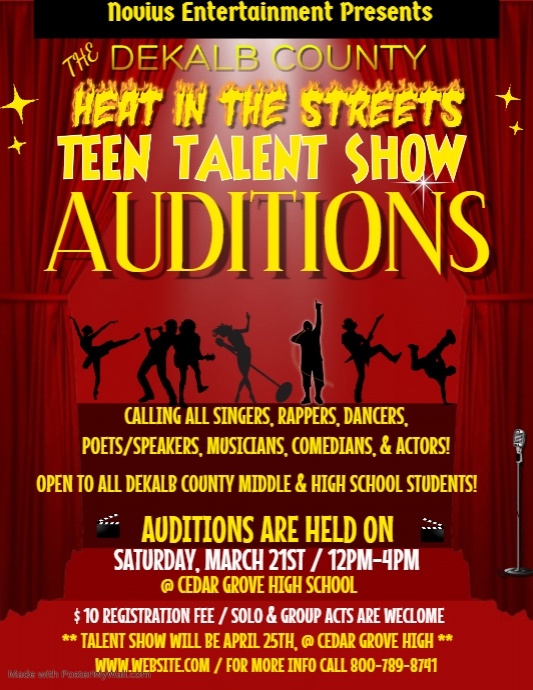 Copy of AUDITIONS | PosterMyWall