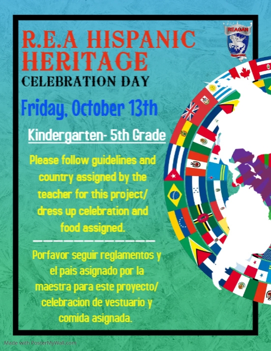 Copy of Hispanic Heritage Celebration Flyer | PosterMyWall