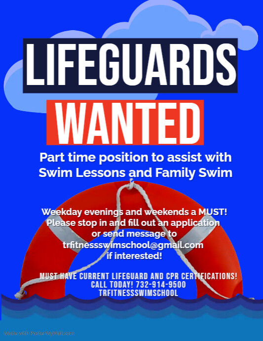 Lifeguard wanted | PosterMyWall