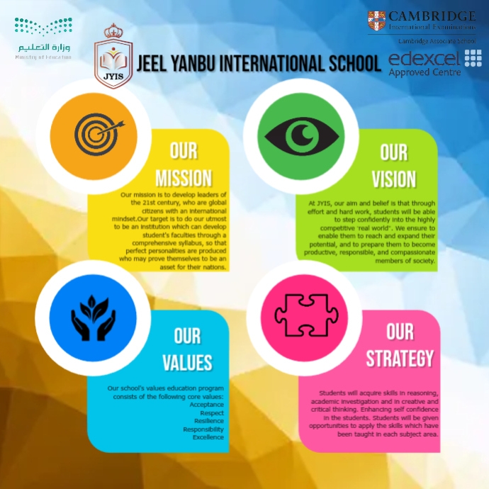 jeel vision mission | PosterMyWall