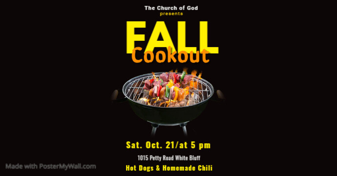 Barbecue Cookout Party Flyer Template (2) | PosterMyWall