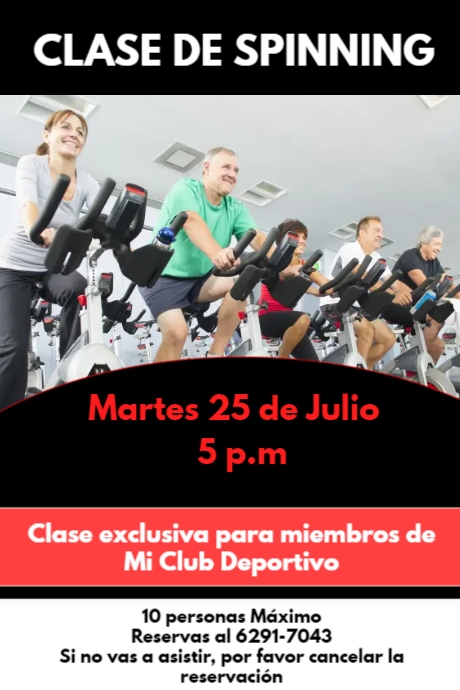 Spinning class | PosterMyWall