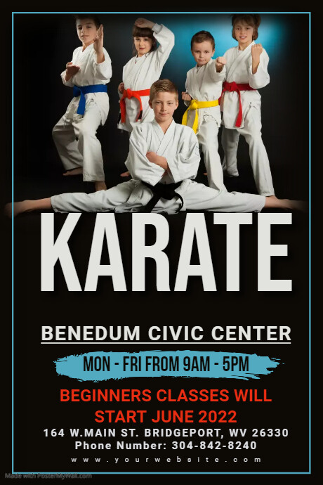 Martial arts,karate classes,event | PosterMyWall