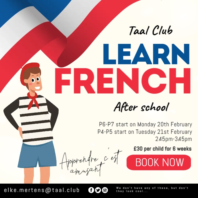 Copy of Learn French Online Poster | PosterMyWall