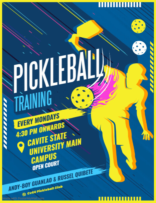 Pickleball Tournament Flyer Template | PosterMyWall