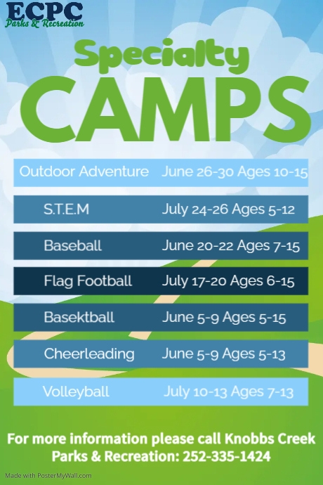 Copy of Specialty Camps | PosterMyWall