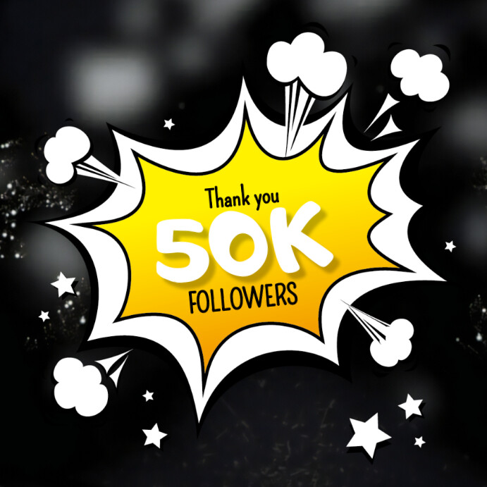 50k followers Template | PosterMyWall