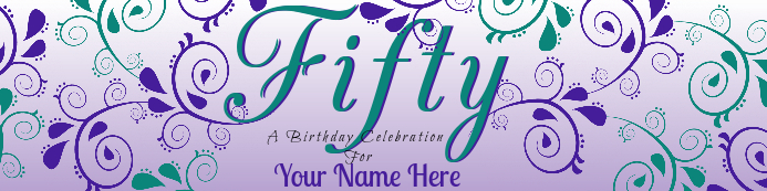 50th Celebration (Light) Banner Template | PosterMyWall