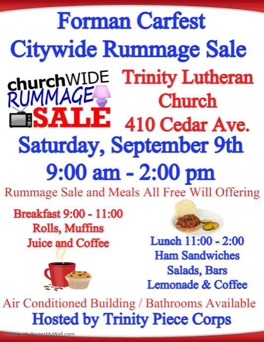 Car fest Church Rummage Sale | PosterMyWall