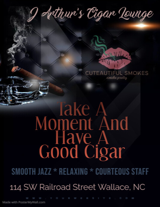 Copy of CIGAR & WHISKEY Flyer Template | PosterMyWall