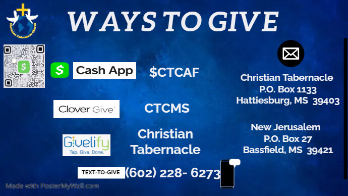 Church Tithe and Offering Ways to Give | PosterMyWall