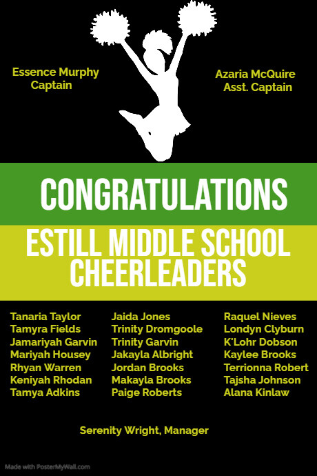 Cheerleader Flyer Template | PosterMyWall