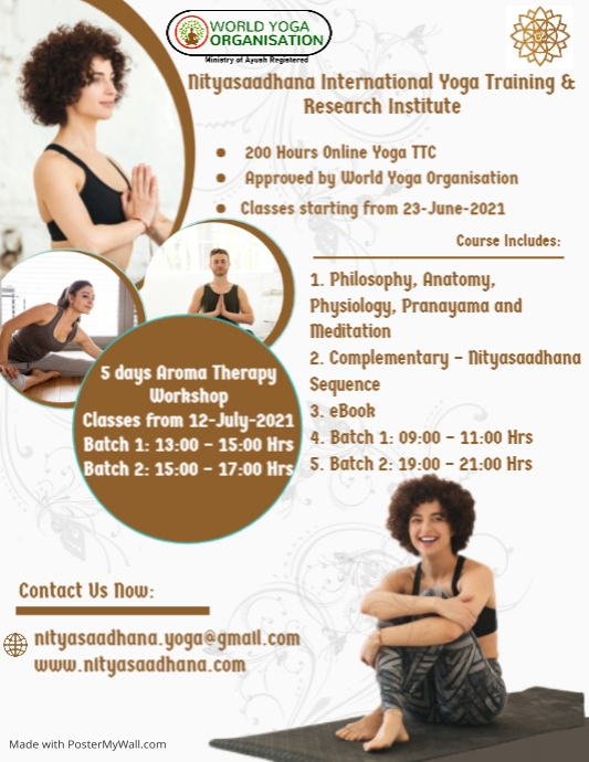 Copy of simple modern yoga flyer advertisement | PosterMyWall