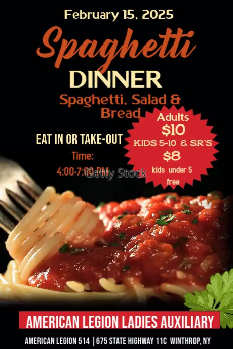 Copy of Pasta Dinner Night Digital Signage Promo | PosterMyWall