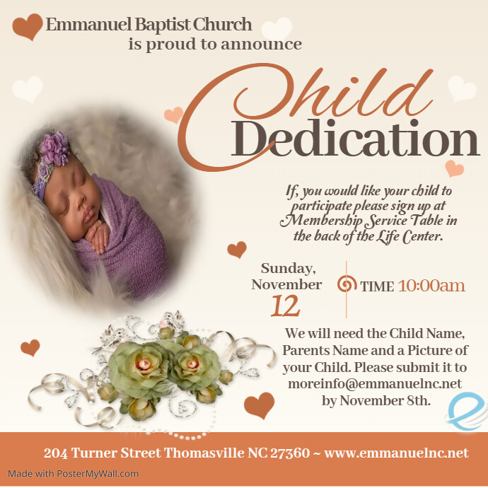 Child Dedication Instagram Post | PosterMyWall