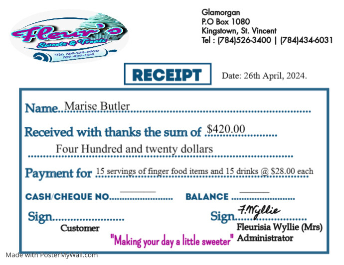 Receipt | PosterMyWall