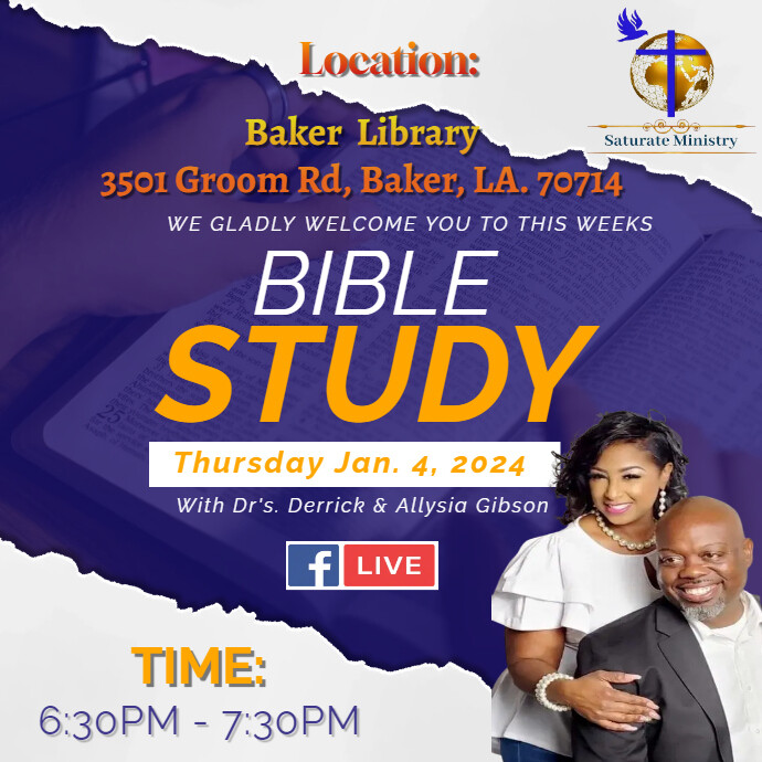 Bible study flyer (3) | PosterMyWall