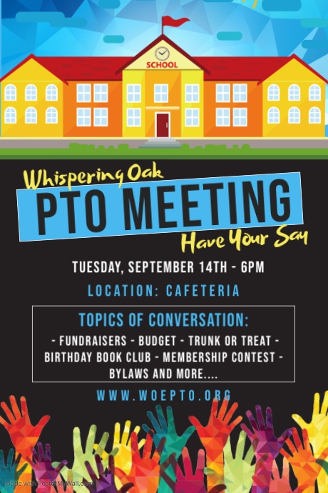 Copy of PTO Meeting Poster | PosterMyWall