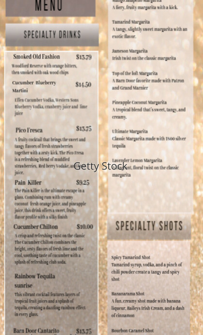 Food & Beverage Food Menu Template (1) | PosterMyWall