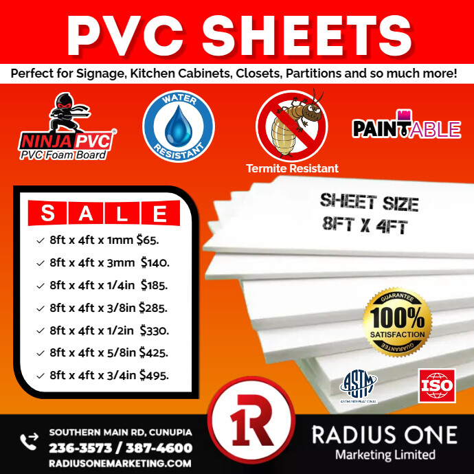 pvc sheet ad new (4) | PosterMyWall