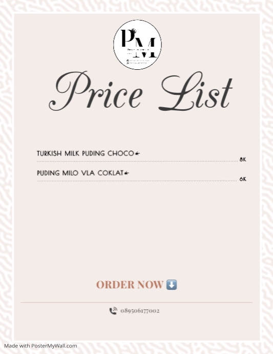 Pastel Price List Flyer Template | PosterMyWall