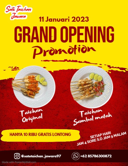 Grand Opening Restaurant Menu | PosterMyWall