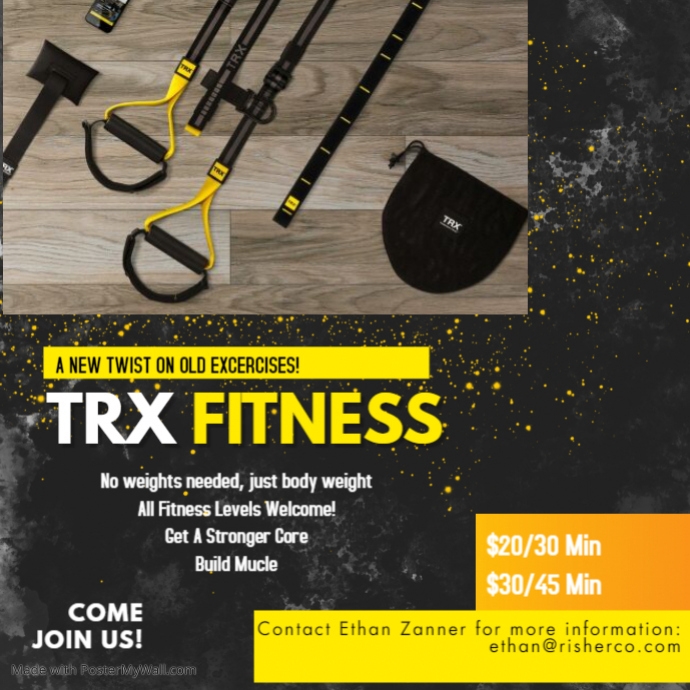 Copy of Orange Online Fitness Classes Live Stream Ad | PosterMyWall