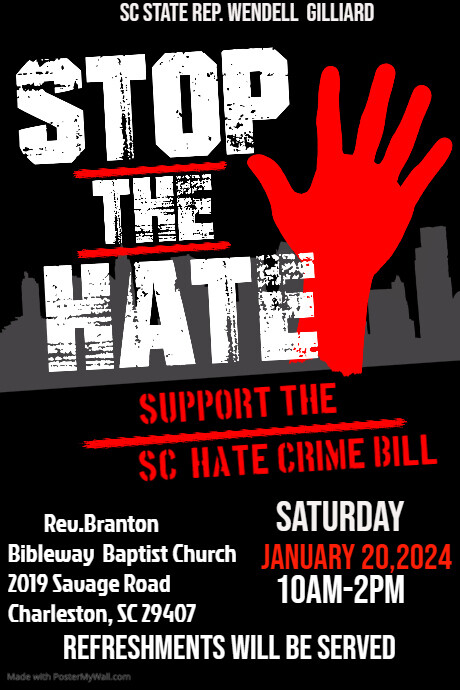 Stop The Hate Poster | PosterMyWall