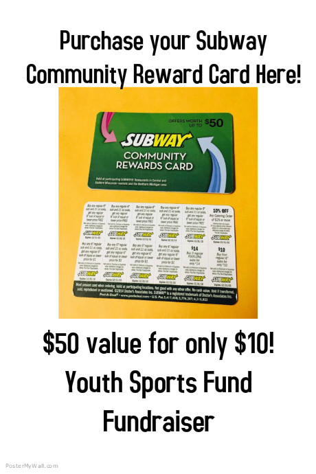 Subway Card Fundraiser! | PosterMyWall