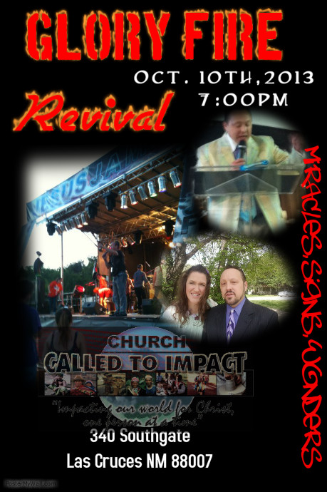 Glory Fire Revial | PosterMyWall
