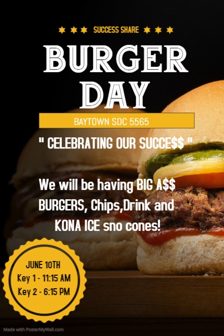 Copy of Burger sale flyer template | PosterMyWall