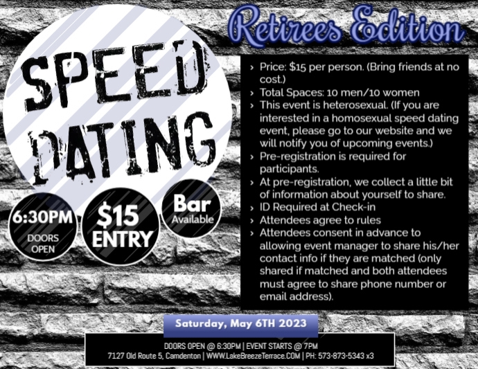 Speed Dating Video Poster | PosterMyWall