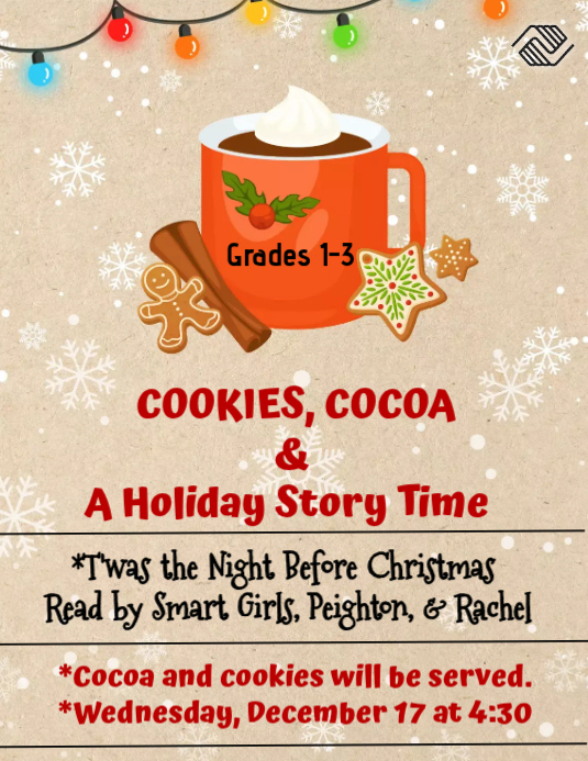 Copy of Christmas cookies cocoa invitation | PosterMyWall