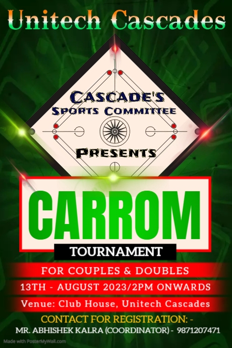 carrom game poster | PosterMyWall