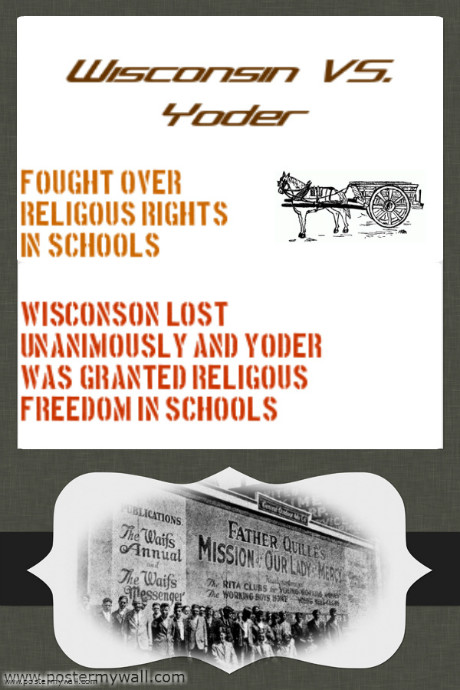 Copy of Wisconsin VS. Yoder | PosterMyWall