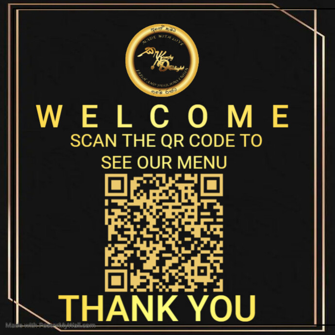 Copy of Qr code menu template | PosterMyWall