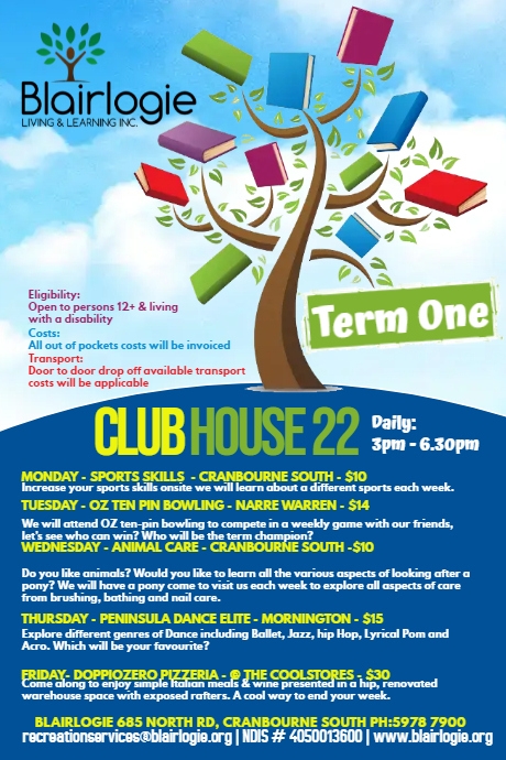 Clubhouse flyer 2022 | PosterMyWall