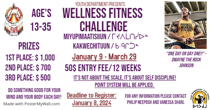 Orange Wellness Challenge Facebook Post Templ | PosterMyWall