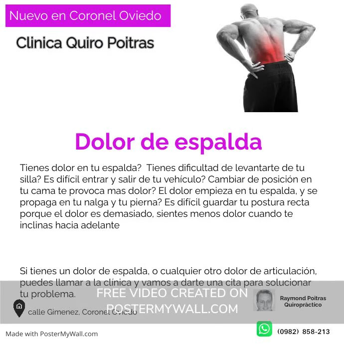 Copy of Back pain problem | PosterMyWall