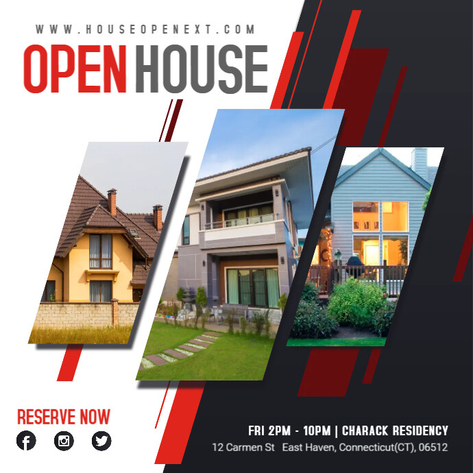Copy of Modern Open House Real Estate Advert | PosterMyWall