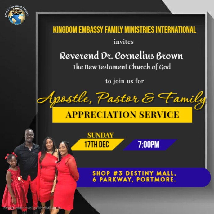 Copy of Reverend Brown | PosterMyWall