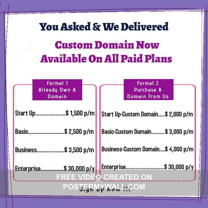 Custom Domain | PosterMyWall