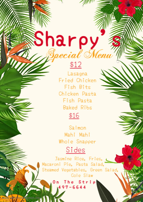 summer menu ,event, summer, party | PosterMyWall