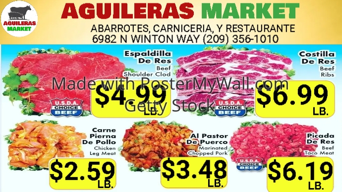 Copy of Copy of CARNICERIA MI RANCHO MENU (3) | PosterMyWall