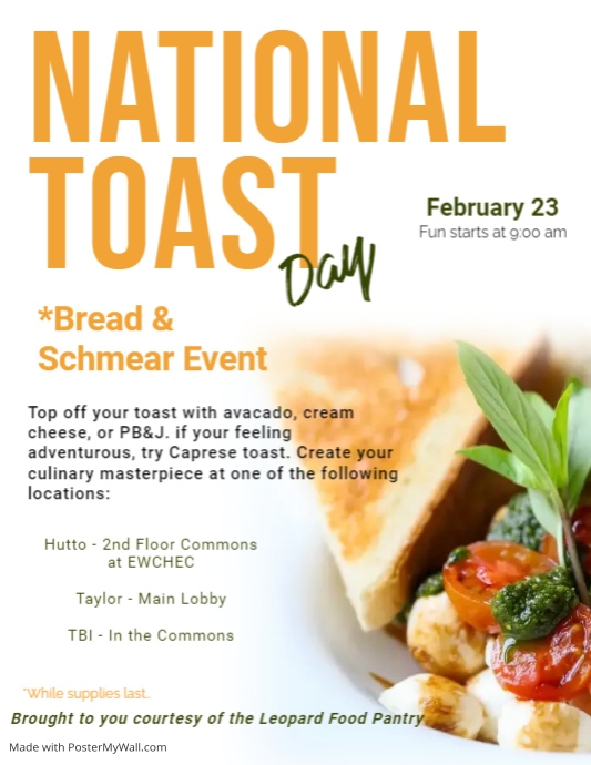 National Toast Day Flyer Template | PosterMyWall